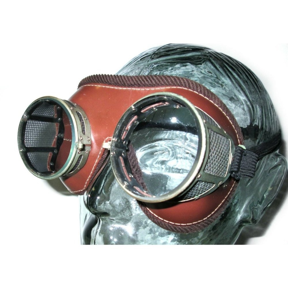 Antique American Optical Nfa Goggles Vtg National Fou… - Gem